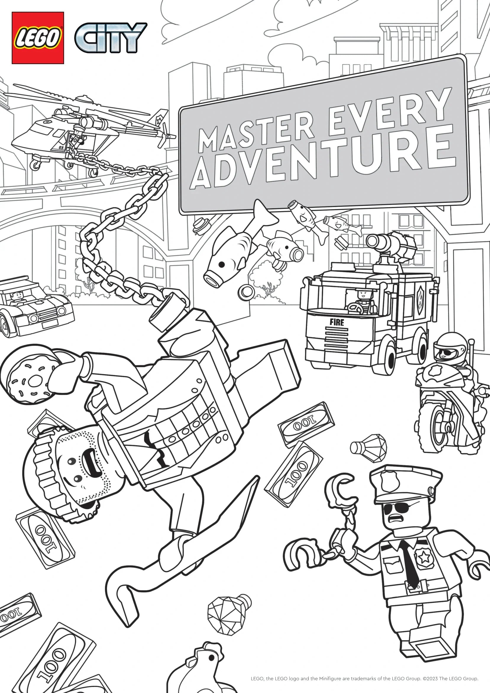 lego coloring pages police