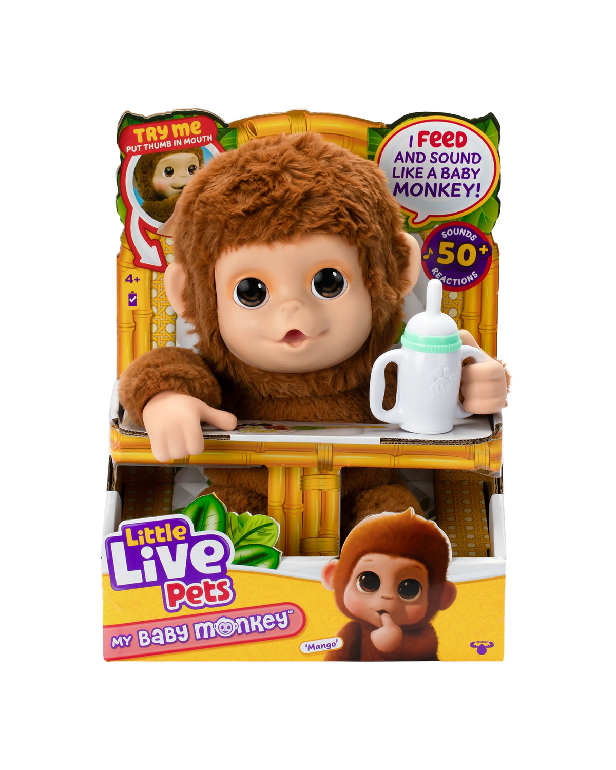 Little Live Pets My Baby Monkey Plush Single Pack — Kidstuff