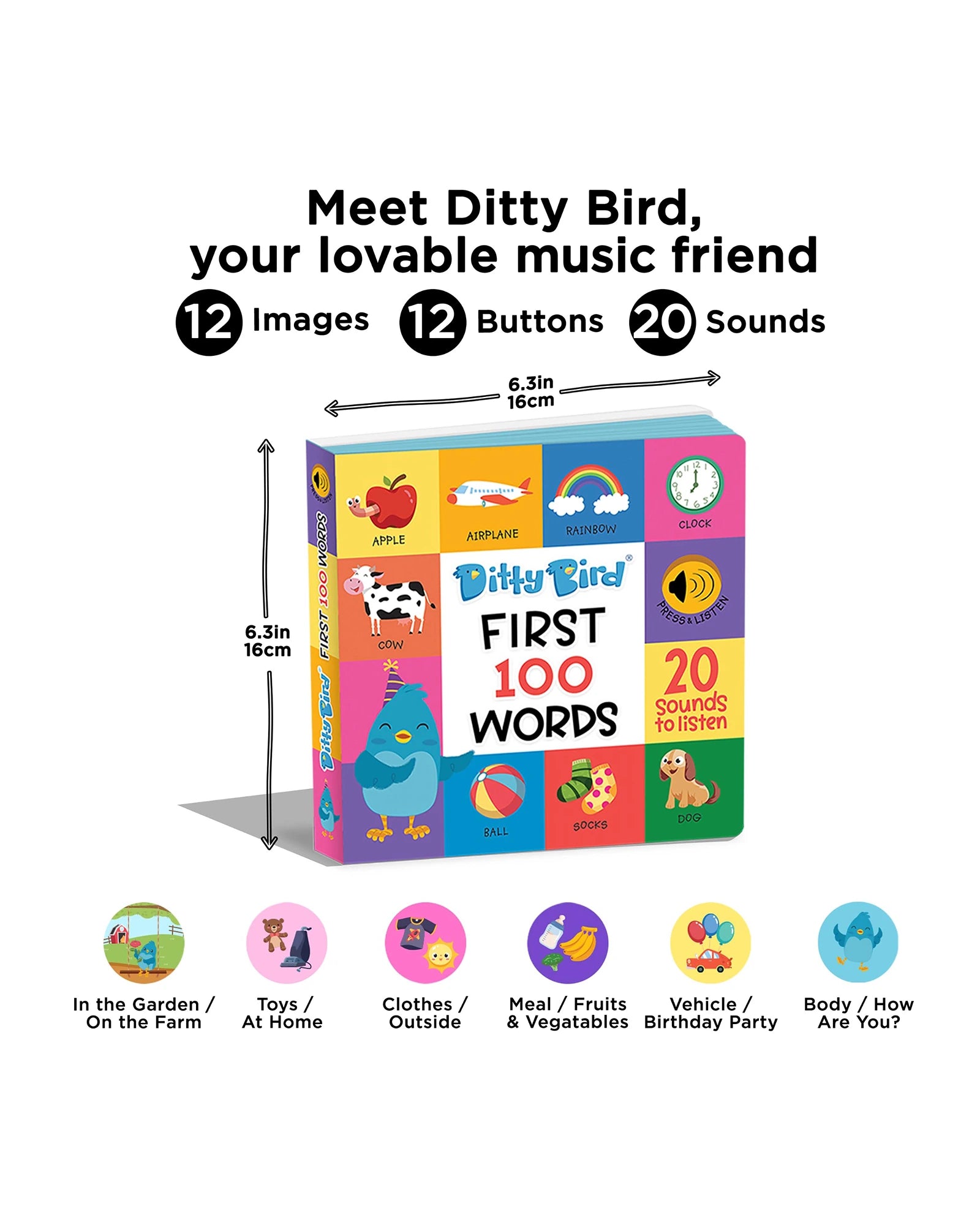 First 100 Words Board Book – Kidstuff