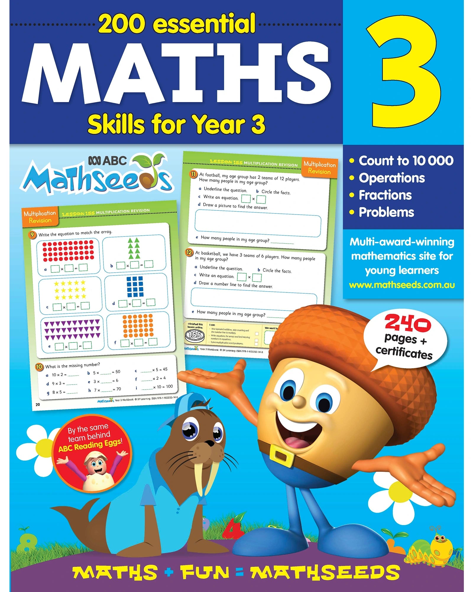 ABC Mathseeds Year 3 Workbook – Kidstuff