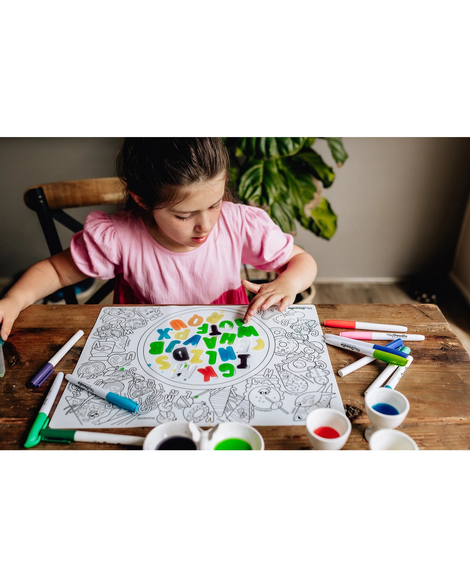 HeyDoodle Alphabet Soup Sensory Colouring & Doodle Mat – Kidstuff