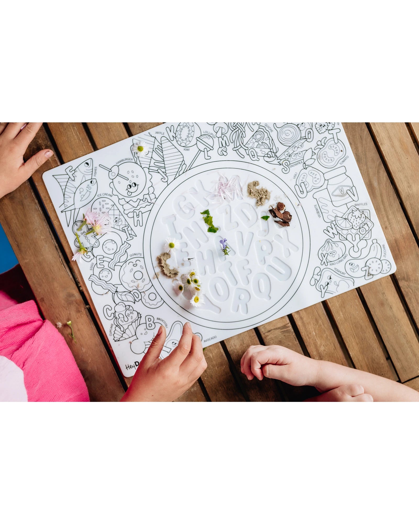 HeyDoodle Alphabet Soup Sensory Colouring & Doodle Mat – Kidstuff
