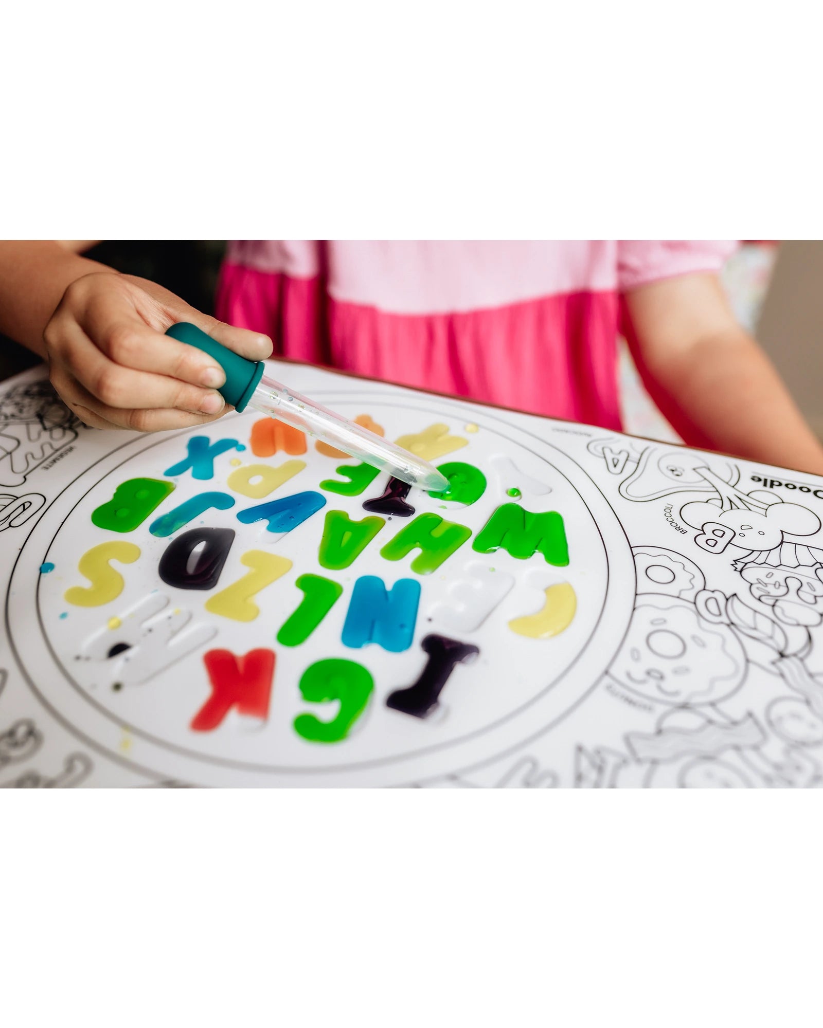 HeyDoodle Alphabet Soup Sensory Colouring & Doodle Mat – Kidstuff