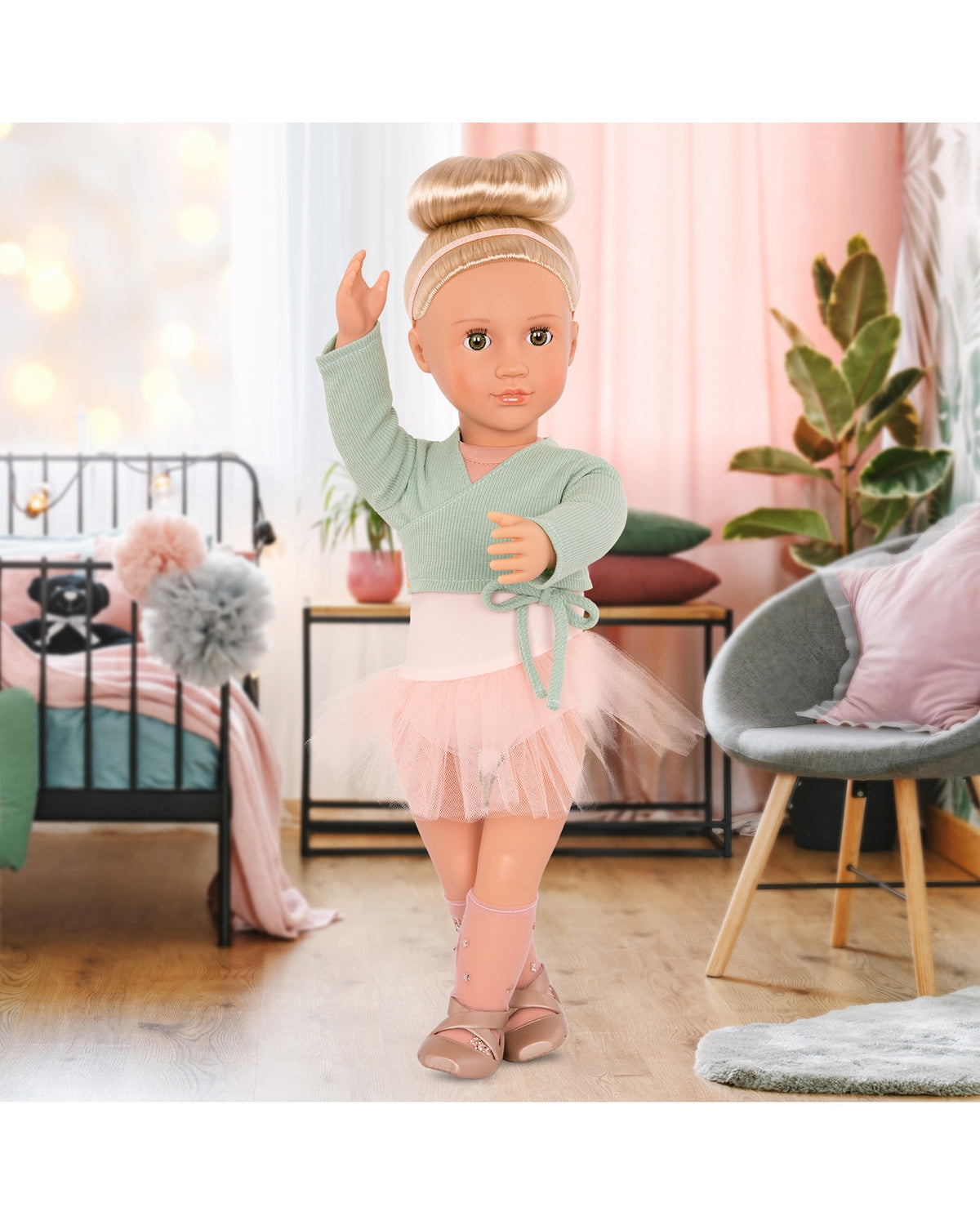 Our Generation Ballet Doll with Green Shrug, Viola — Kidstuff
