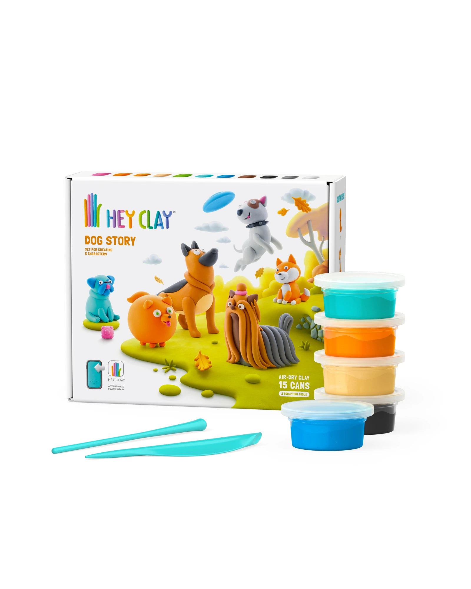 Hey Clay Dog Story Large Pack (15 Cans & 2 Tools) – Kidstuff