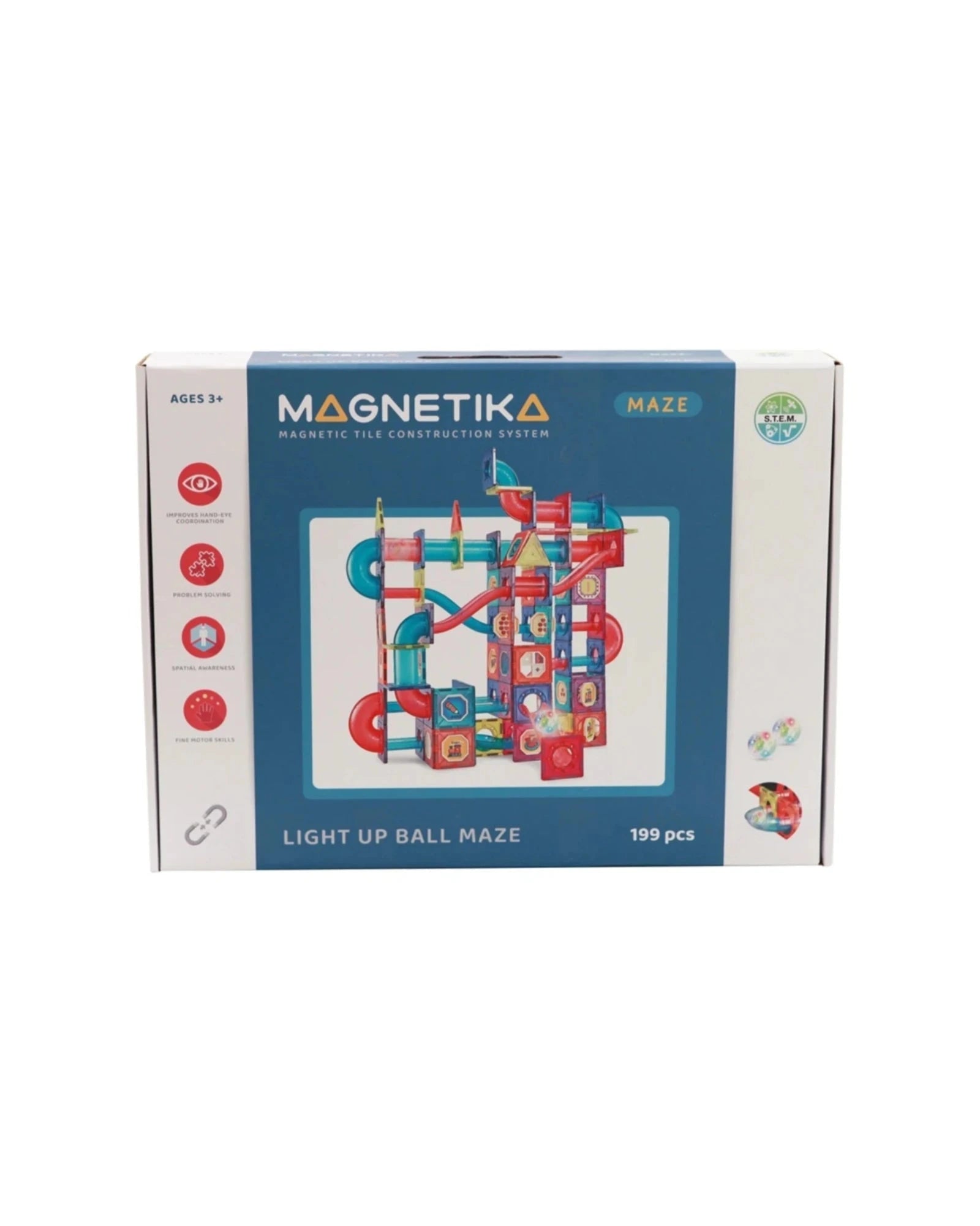 Light Up Ball Maze 199pcs – Kidstuff