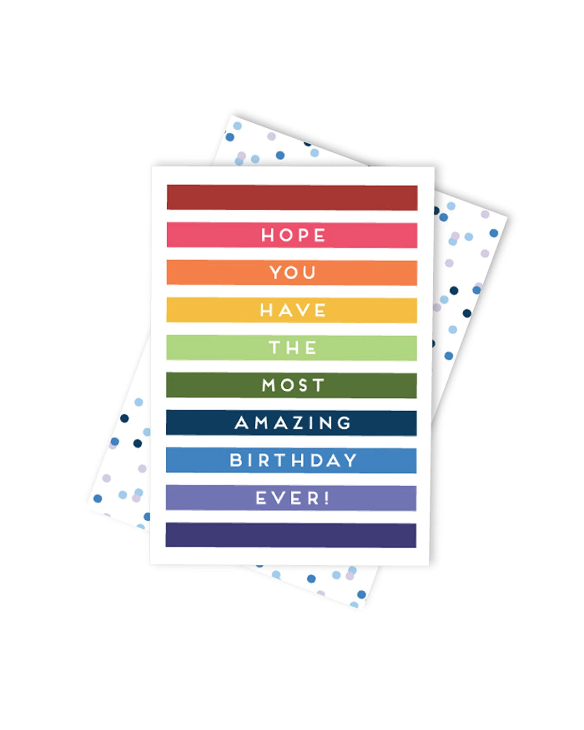 Candlebark Stripy Wishes Card — Kidstuff