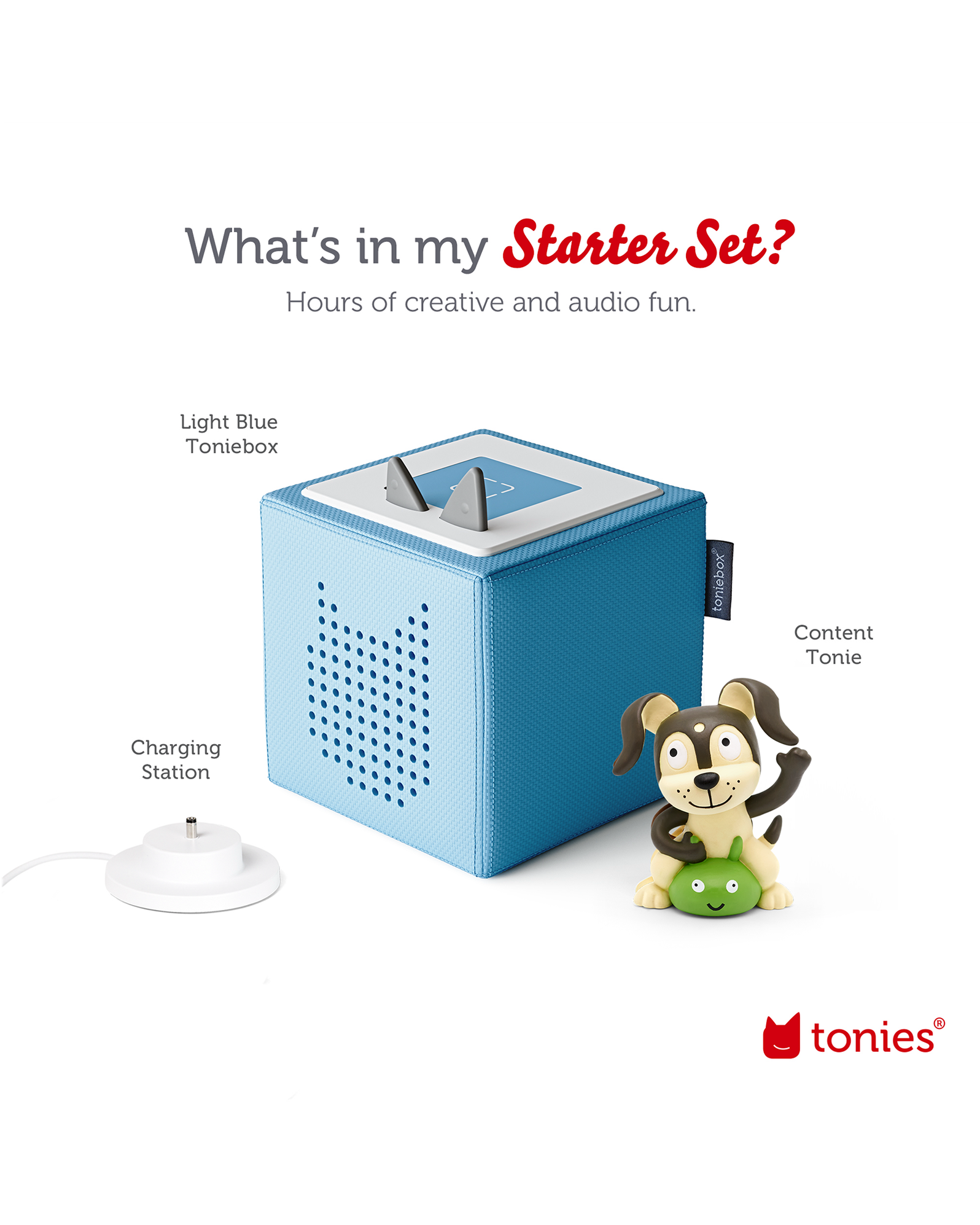 Tonies Toniebox Playtime Puppy Starter Set Light Blue — Kidstuff