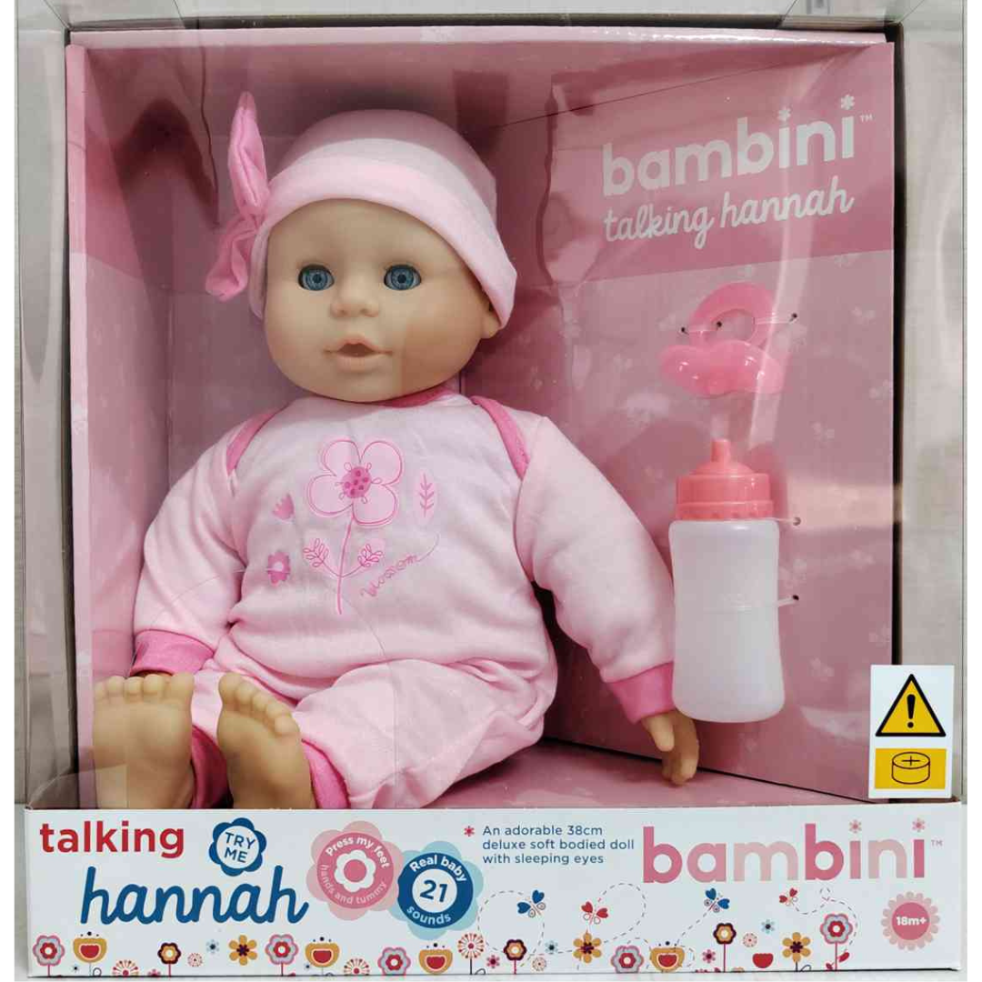 Bambini Talking Hannah Doll — Kidstuff