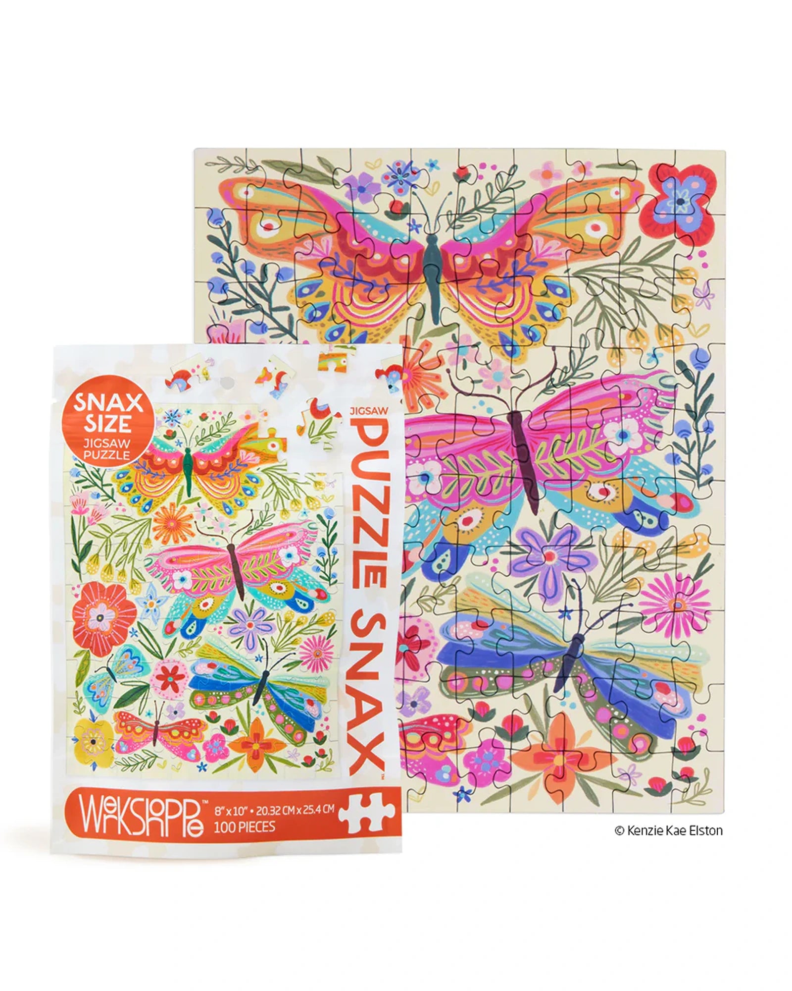 Puzzle Snax Butterflora 100PC – Kidstuff