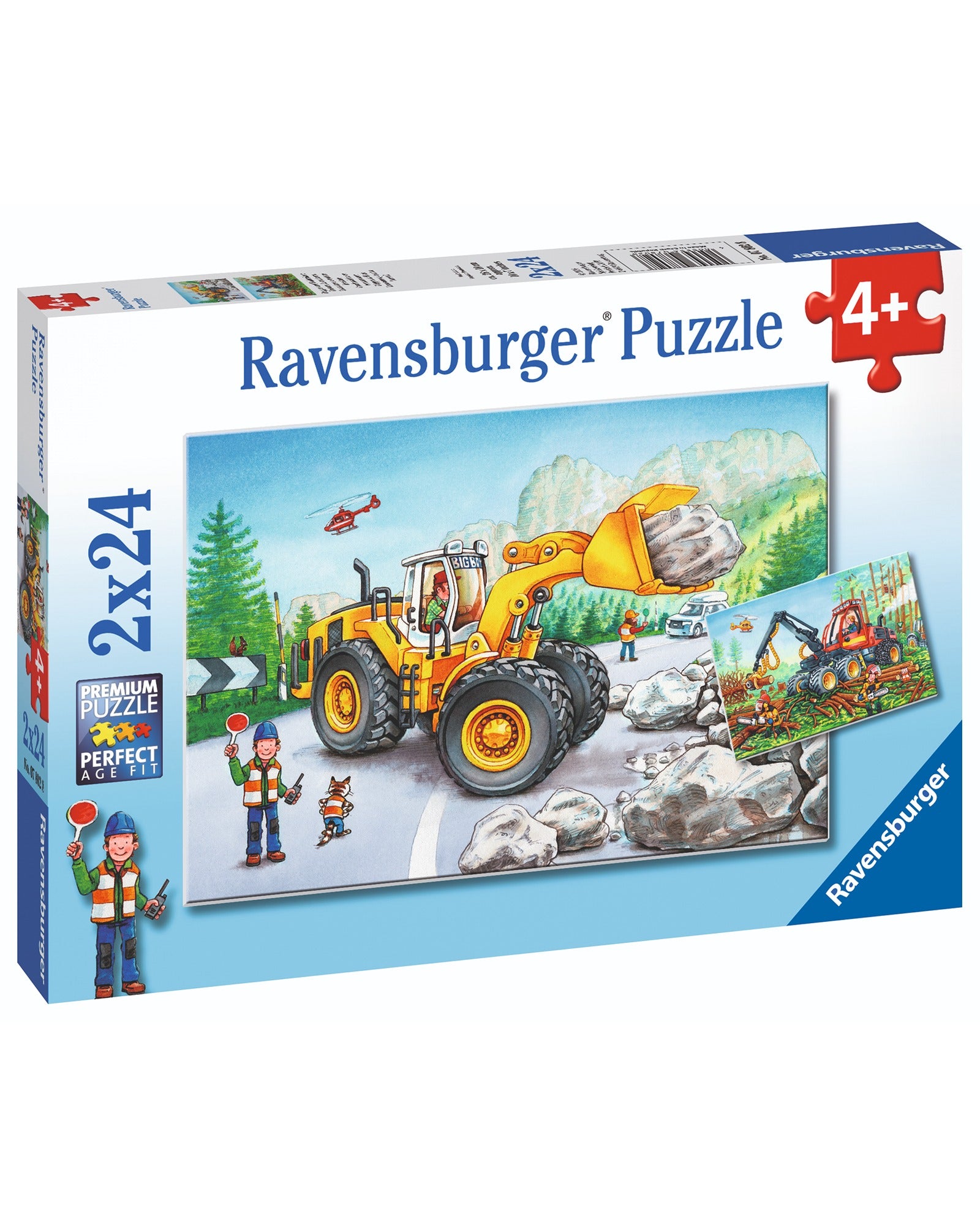 Ravensburger Diggers At Work Puzzle 2X24 Piece – Kidstuff
